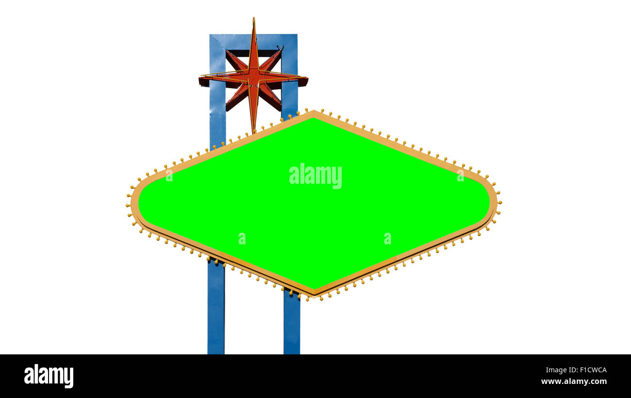 Green las vegas sign Cut Out Stock Images & Pictures - Alamy