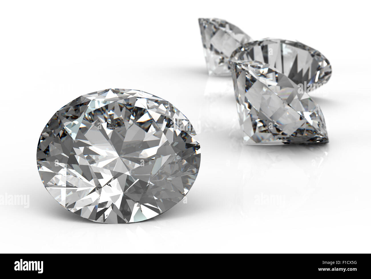 Diamonds 3d in composition as concept Stock Photo - Alamy