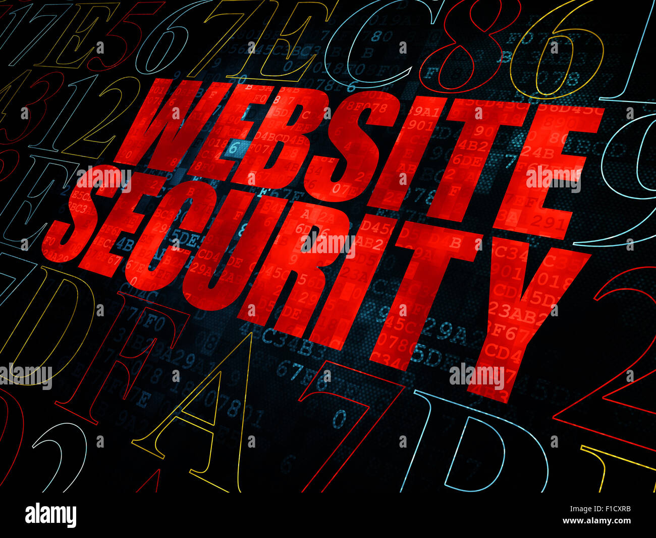 Web design concept: Website Security on Digital background Stock Photo - Alamy