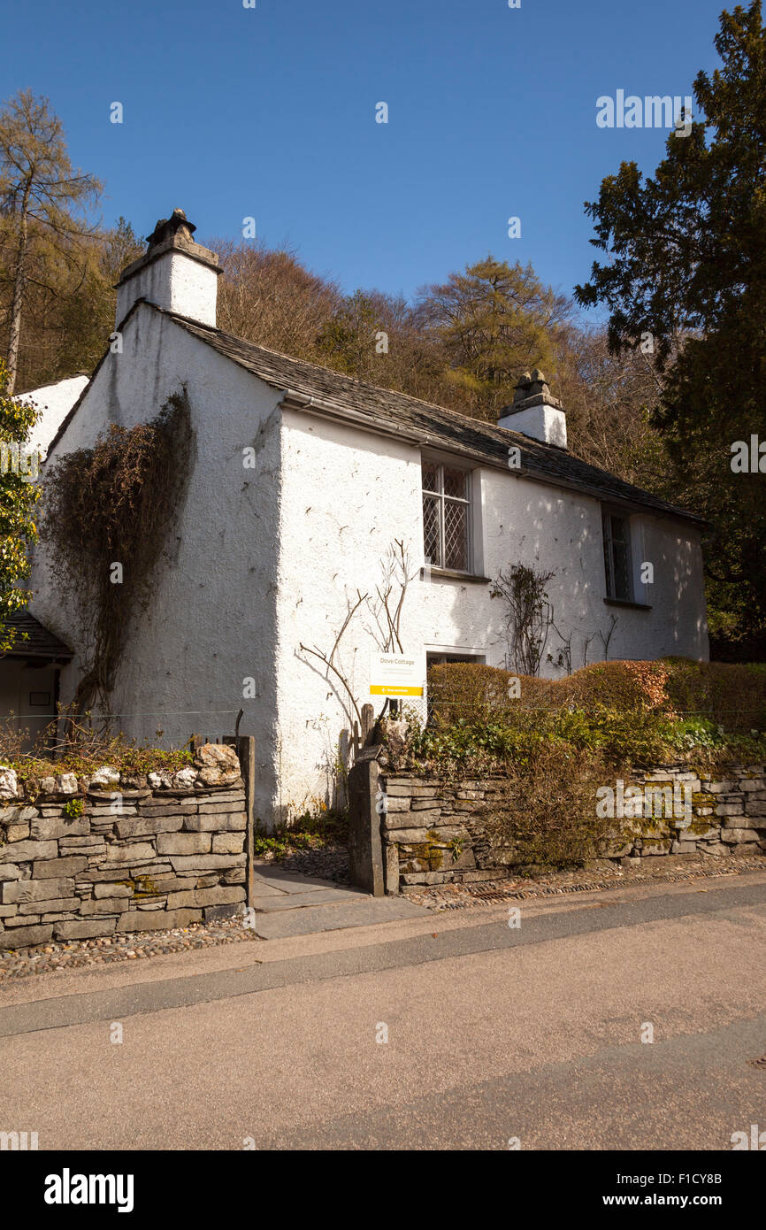 Dove Cottage, home of William Wordsworth, Grasmere, Lake District ...