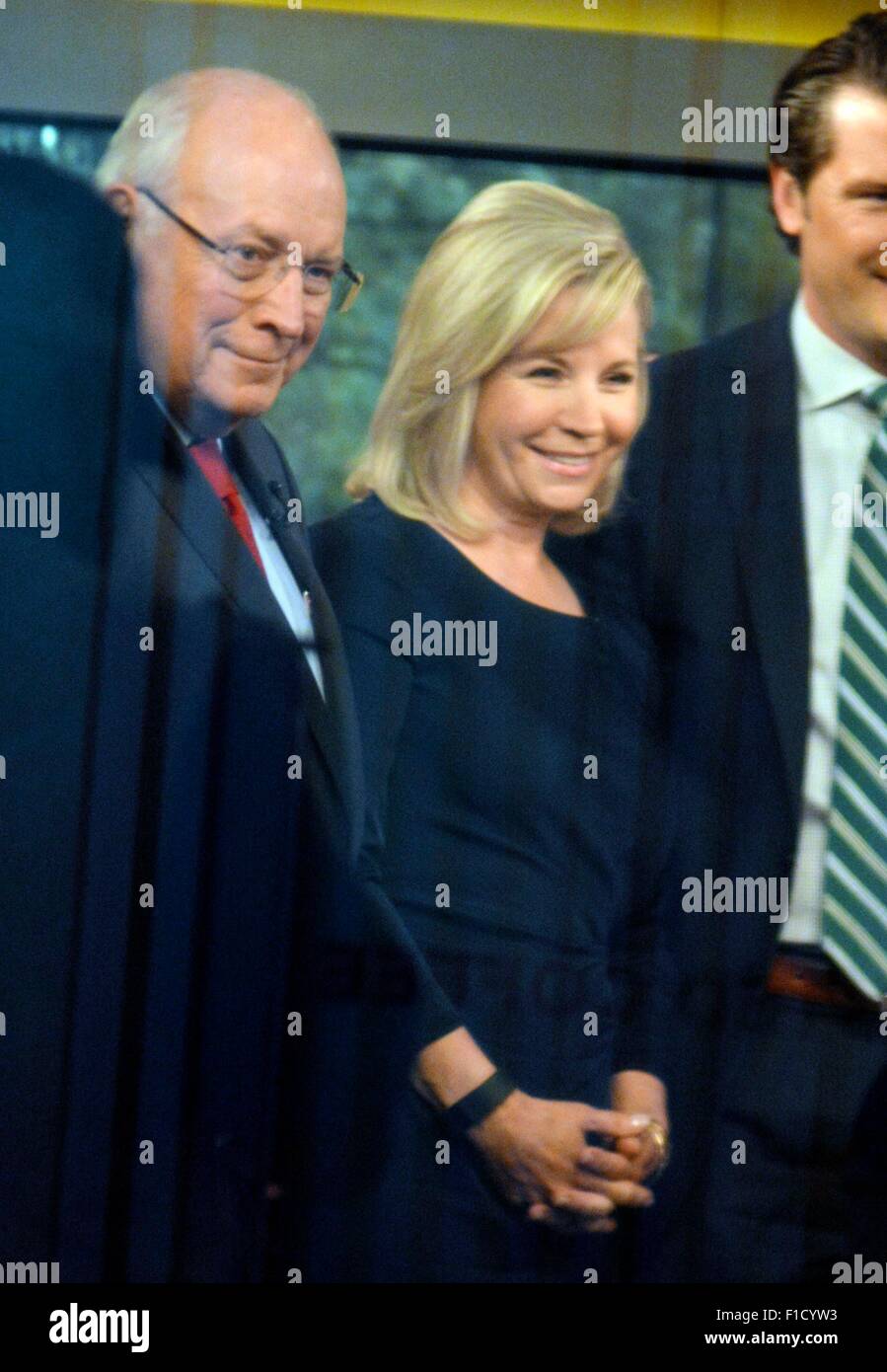 New York, NY, USA. 1st Sep, 2015. Dick Cheney, Liz Cheney out and about ...