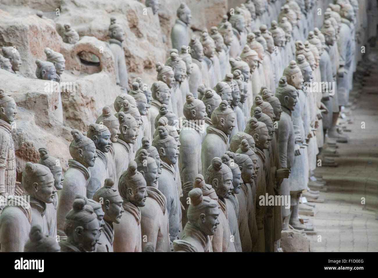 Terracotta warriors depicting the armies of Qin Shi Huang, the first ...