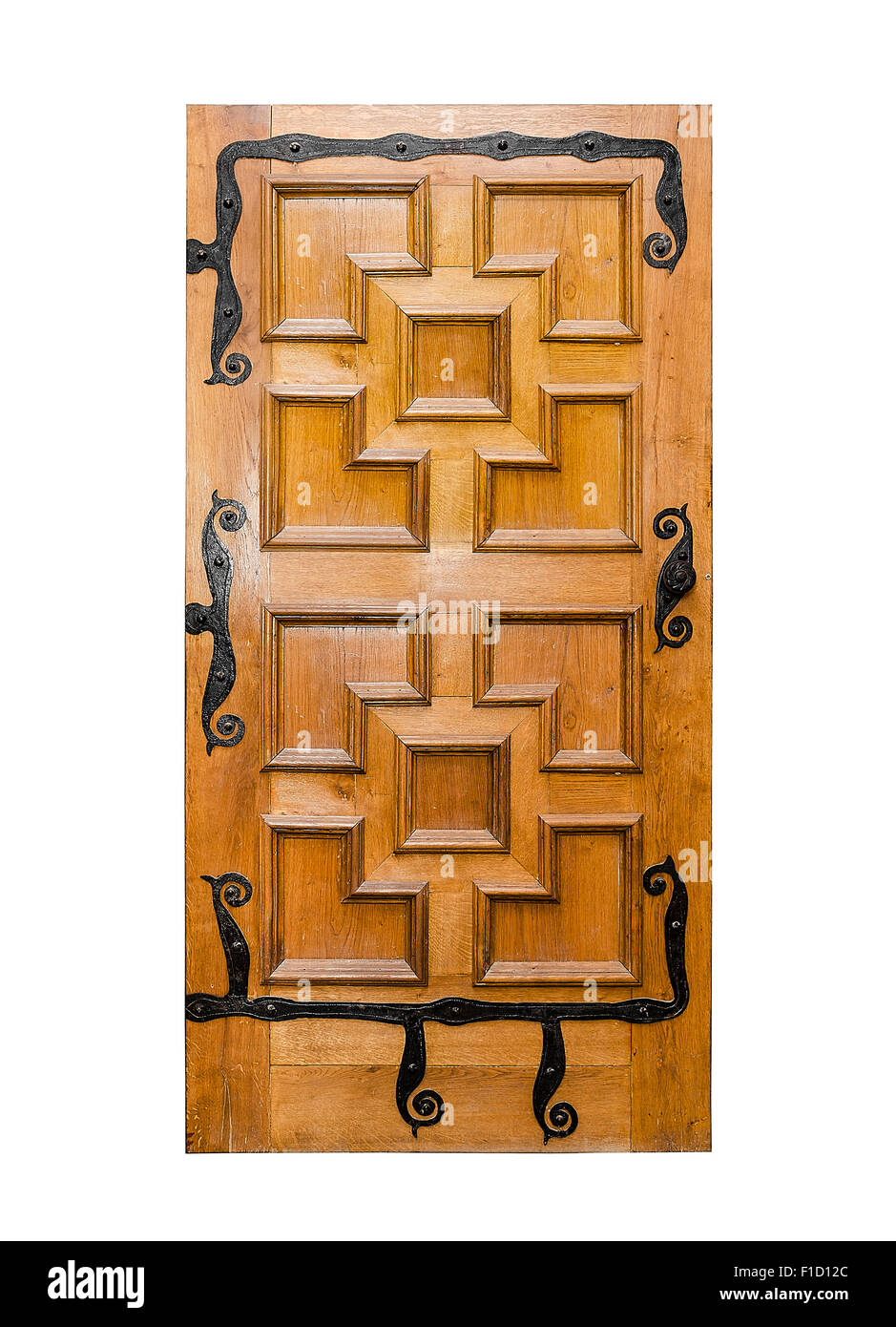 Closed rusty metal door Cut Out Stock Images & Pictures - Alamy