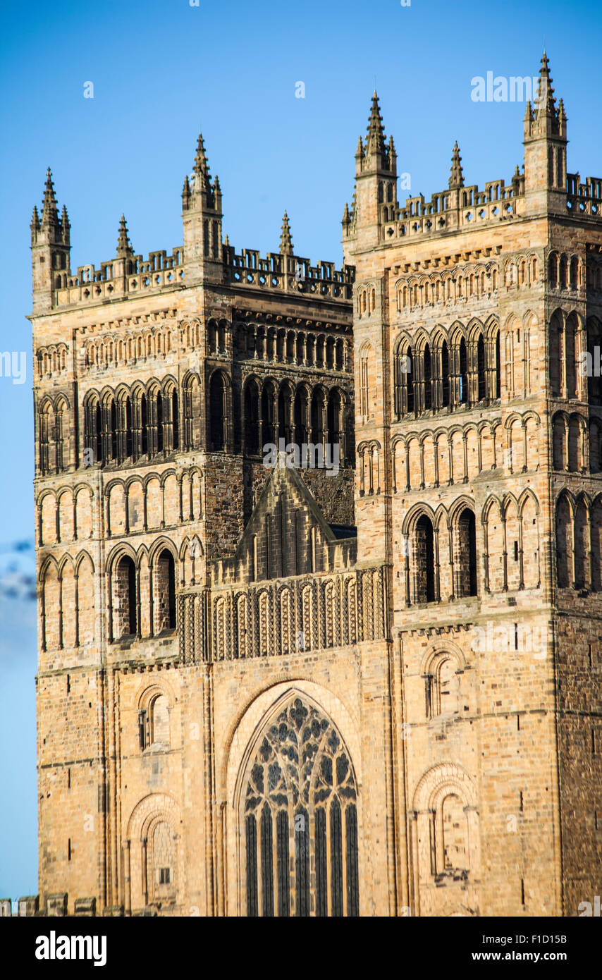 Durham Cathedral from the riverside, Durham, County Durham, England ...