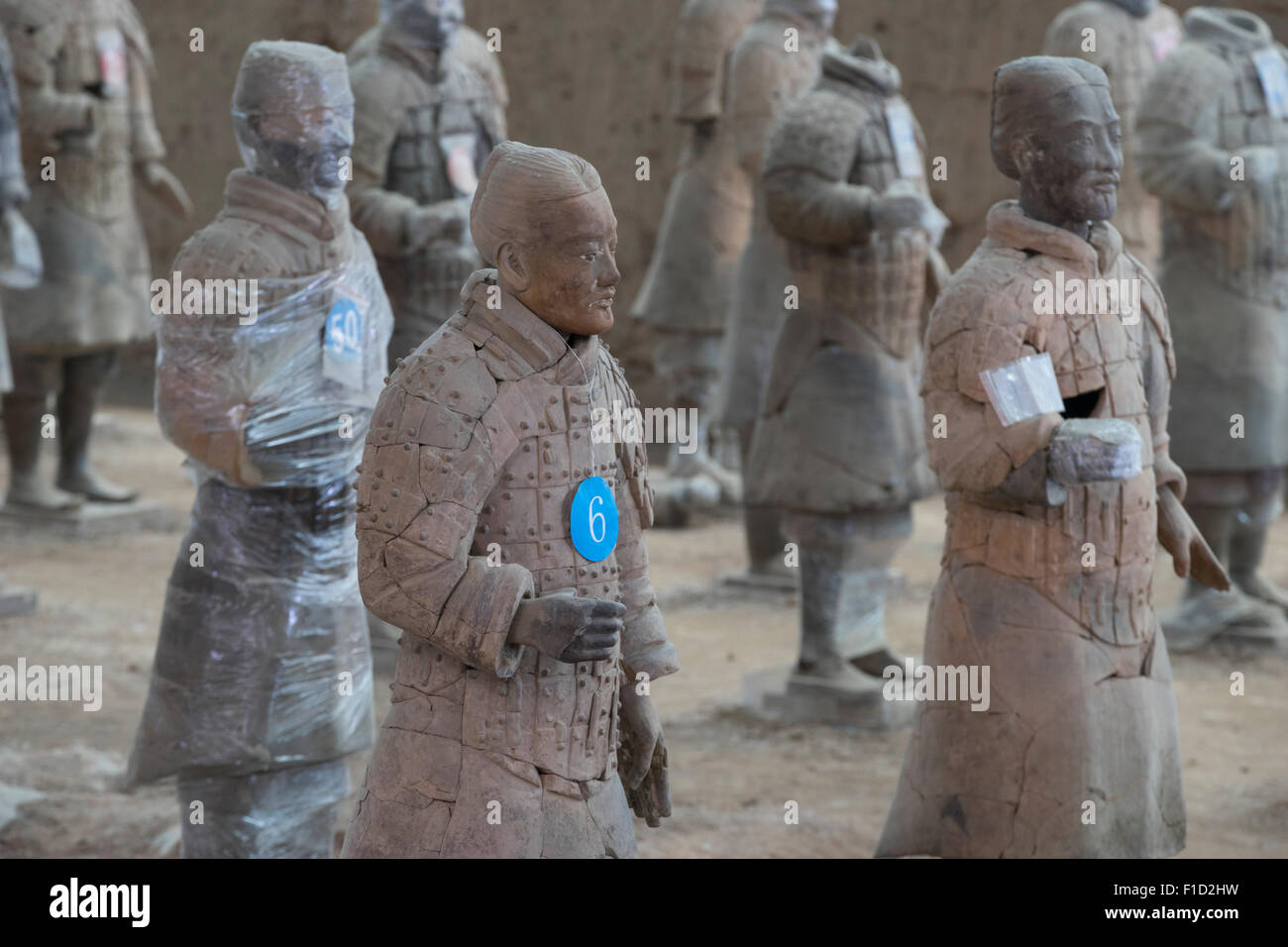 Terracotta warriors depicting the armies of Qin Shi Huang, the first ...