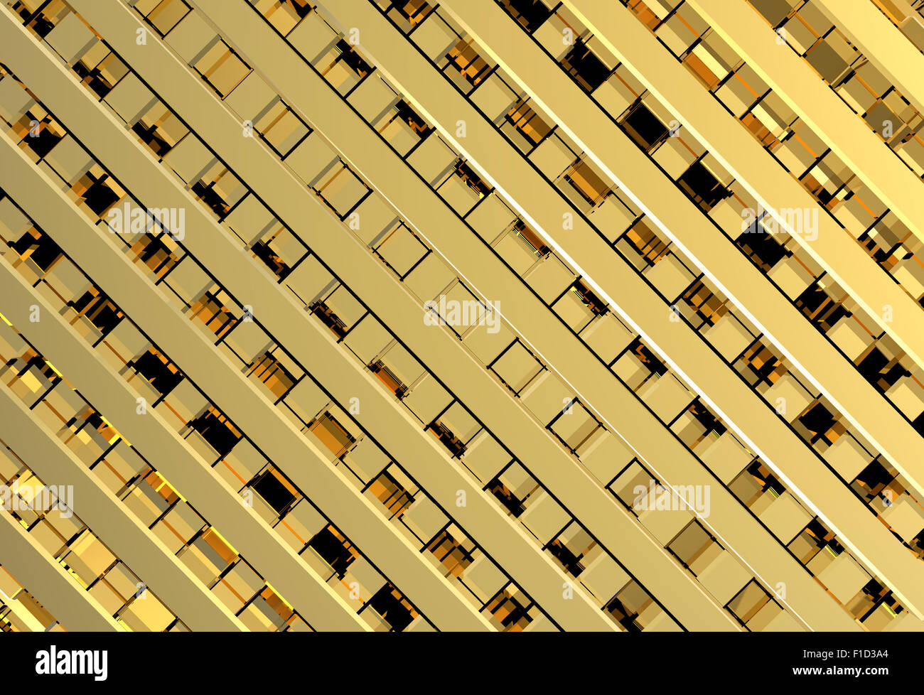 Gold pentagon metal plate background or texture Stock Photo - Alamy
