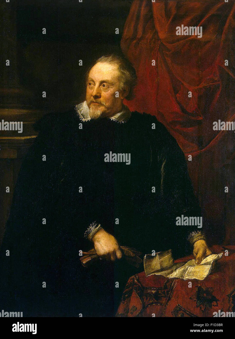 Anthony Van Dyck - Portrait of Mark Antoine Lumagne Stock Photo - Alamy