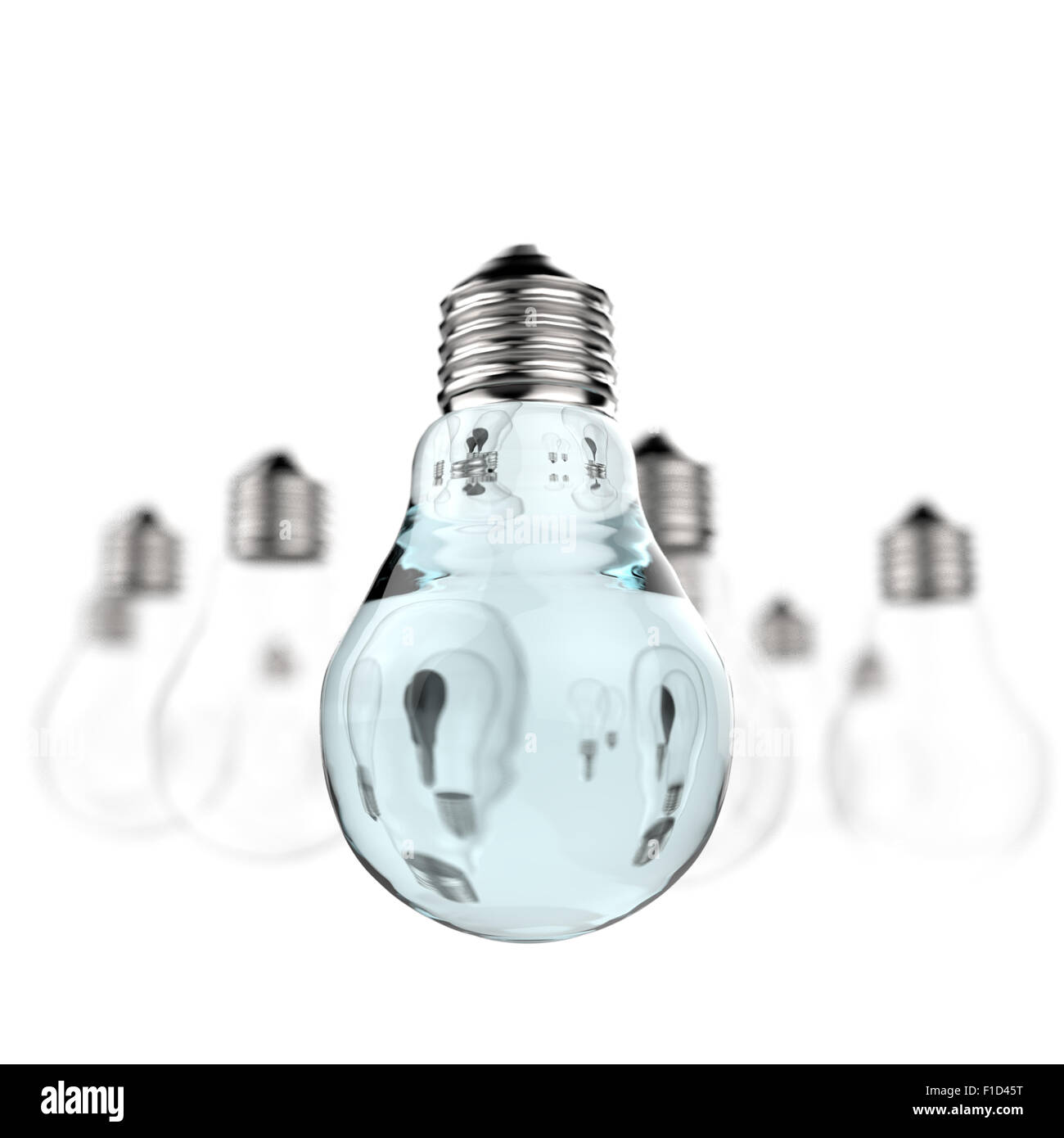 light bulb 3d as leadership concept Stock Photo - Alamy