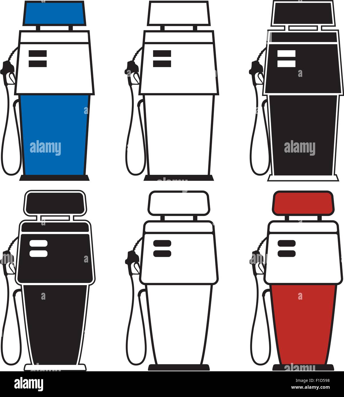 Fuel pumps petrol gas Stock Vector Images - Alamy