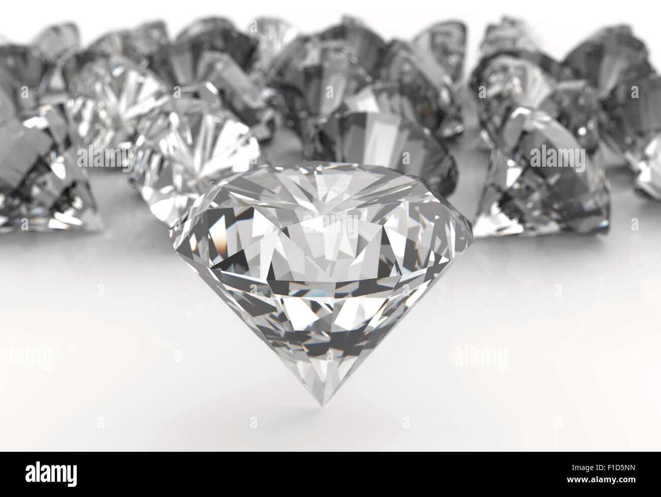 Diamonds 3d in composition as concept Stock Photo - Alamy