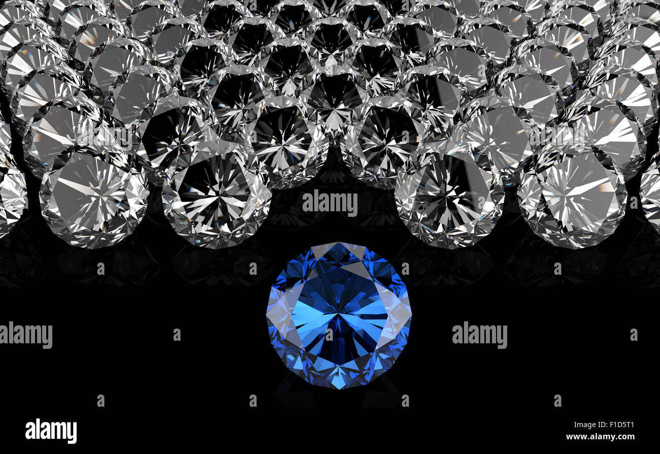 Diamonds 3d in composition as concept Stock Photo - Alamy