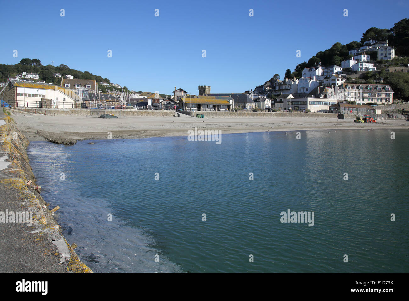 looe beach on the south cornwall coast Stock Photo - Alamy