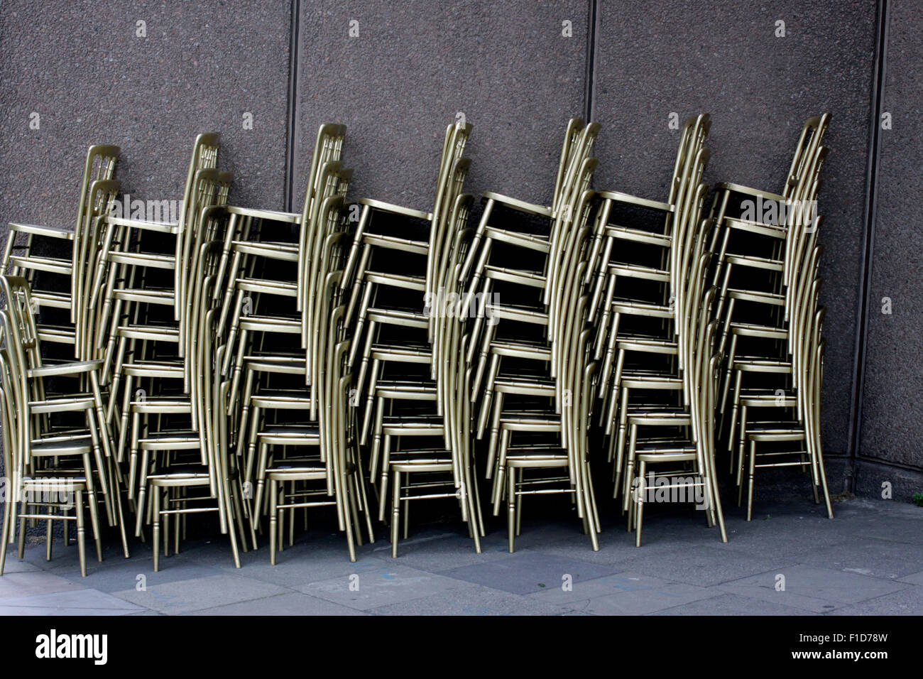 Stacks chairs hi-res stock photography and images - Alamy