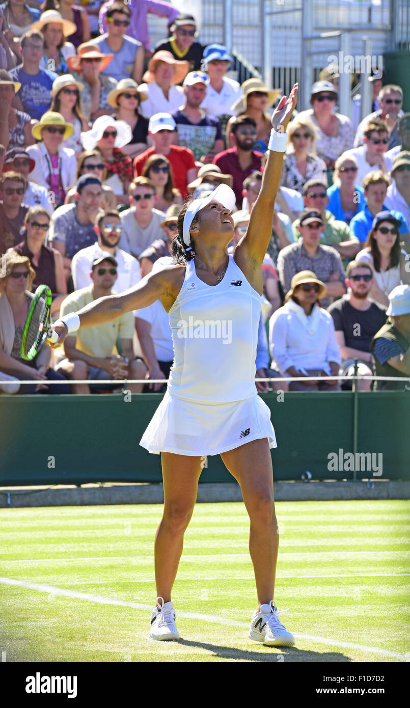 Wimbledon Tennis Championships 2015 - Day 3 - Heather Clarke of the UK ...
