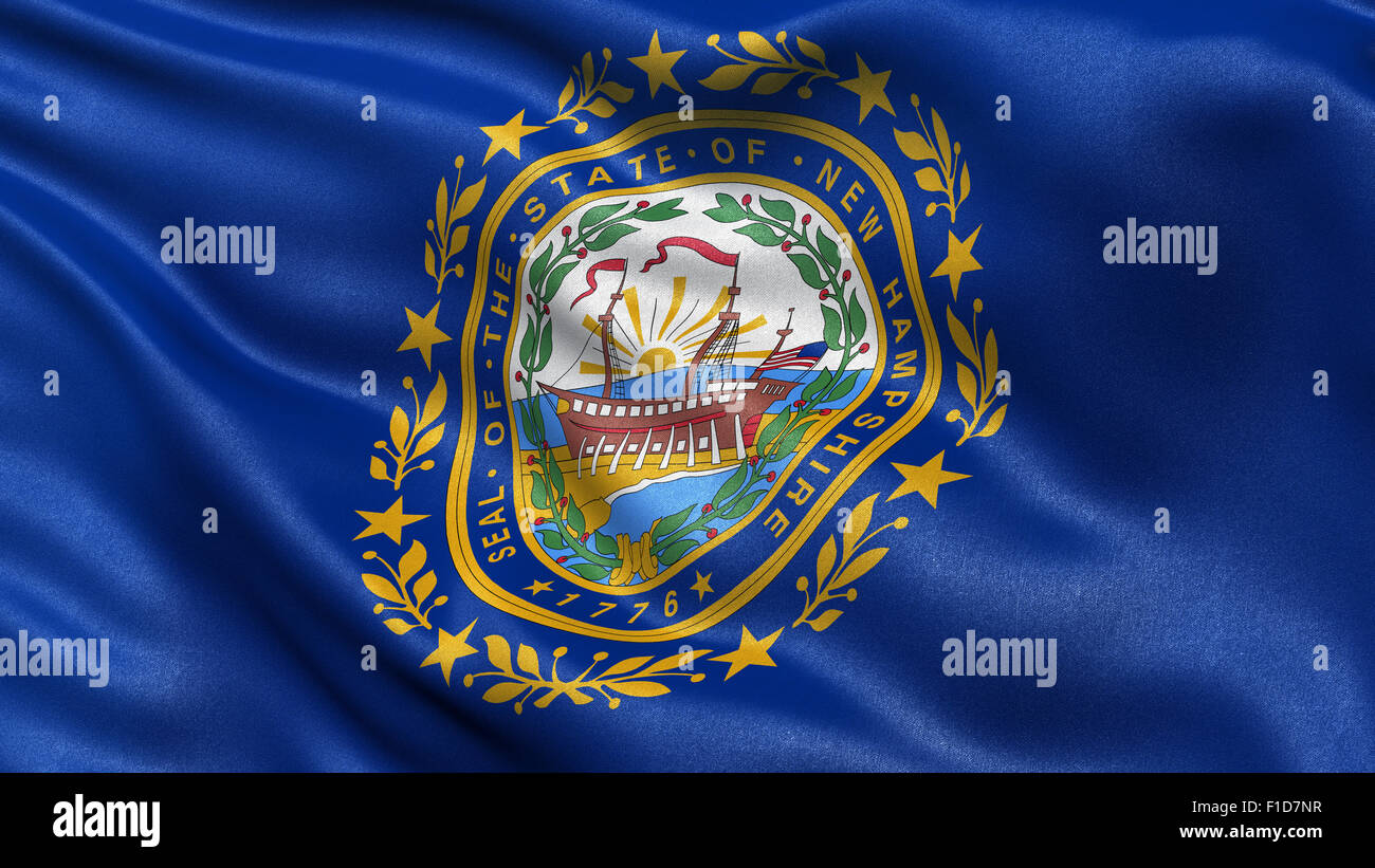 US state flag of New Hampshire Stock Photo - Alamy