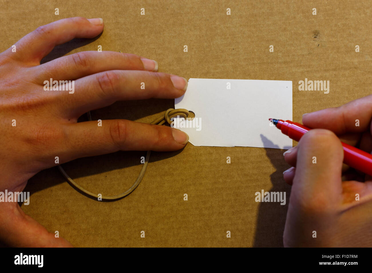 hand writting label closeup Stock Photo - Alamy