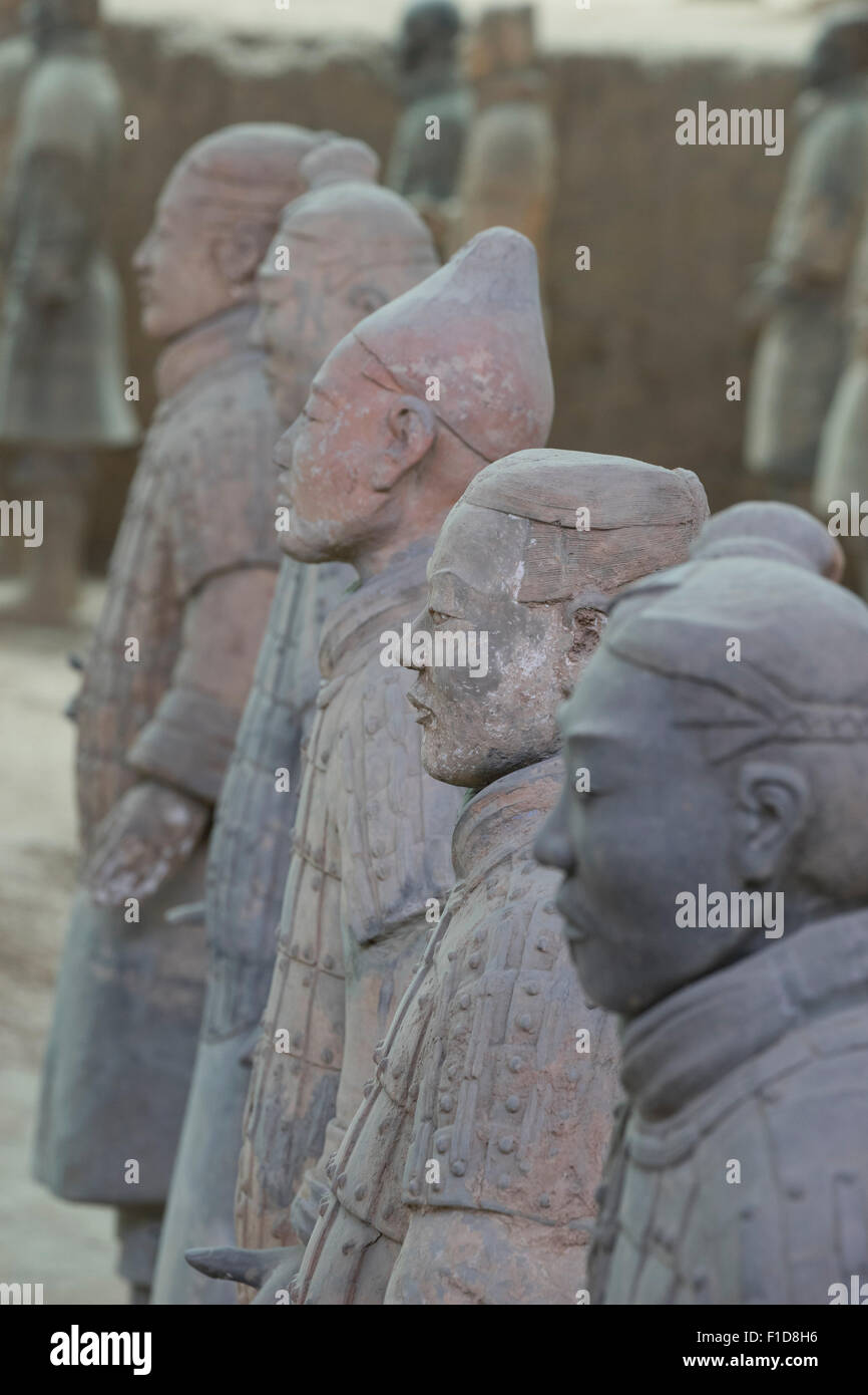 Terracotta warriors depicting the armies of Qin Shi Huang, the first ...