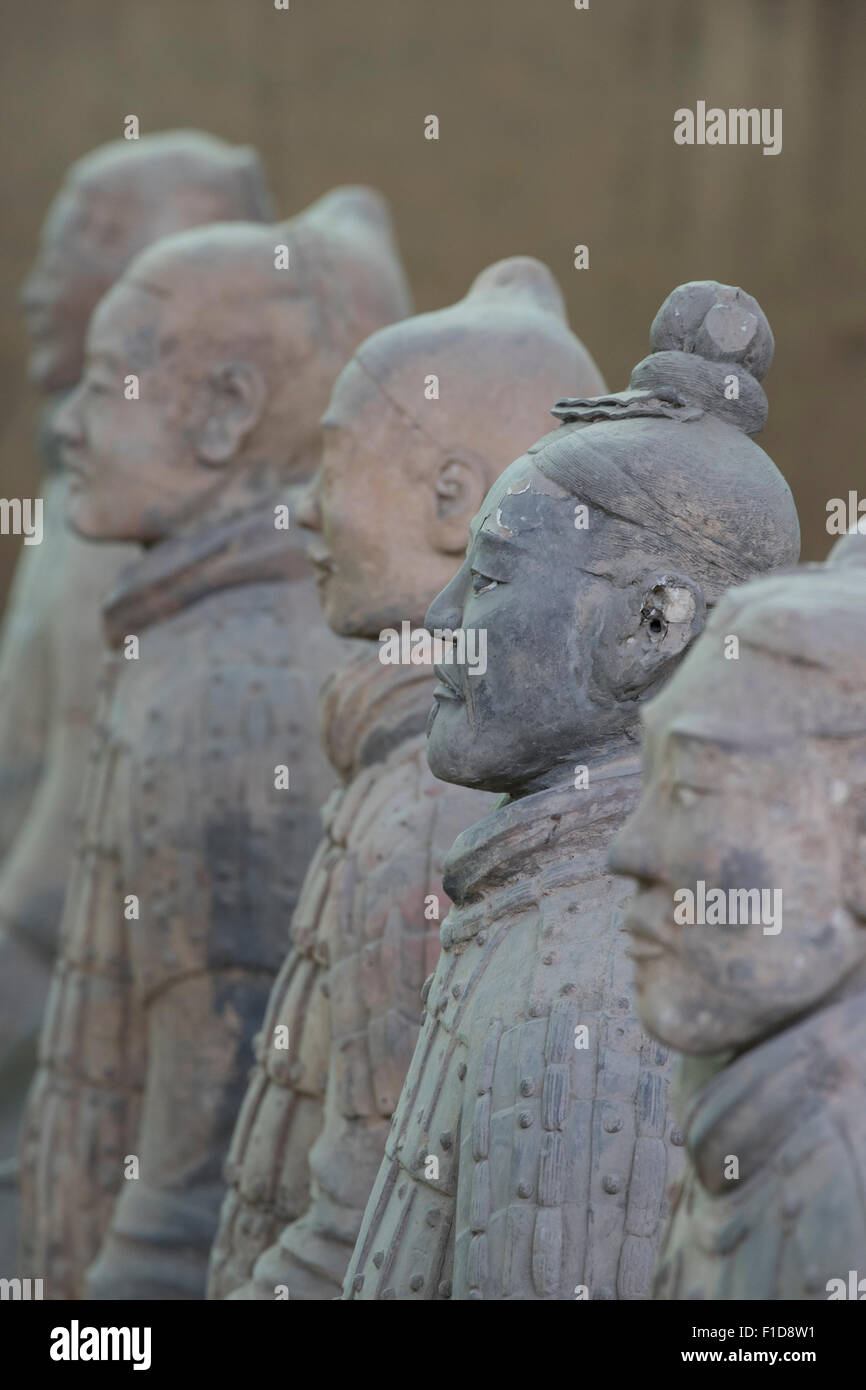 Terracotta warriors depicting the armies of Qin Shi Huang, the first ...