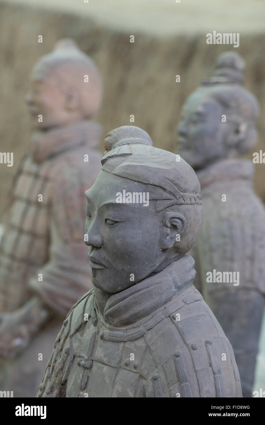 Terracotta warriors depicting the armies of Qin Shi Huang, the first ...