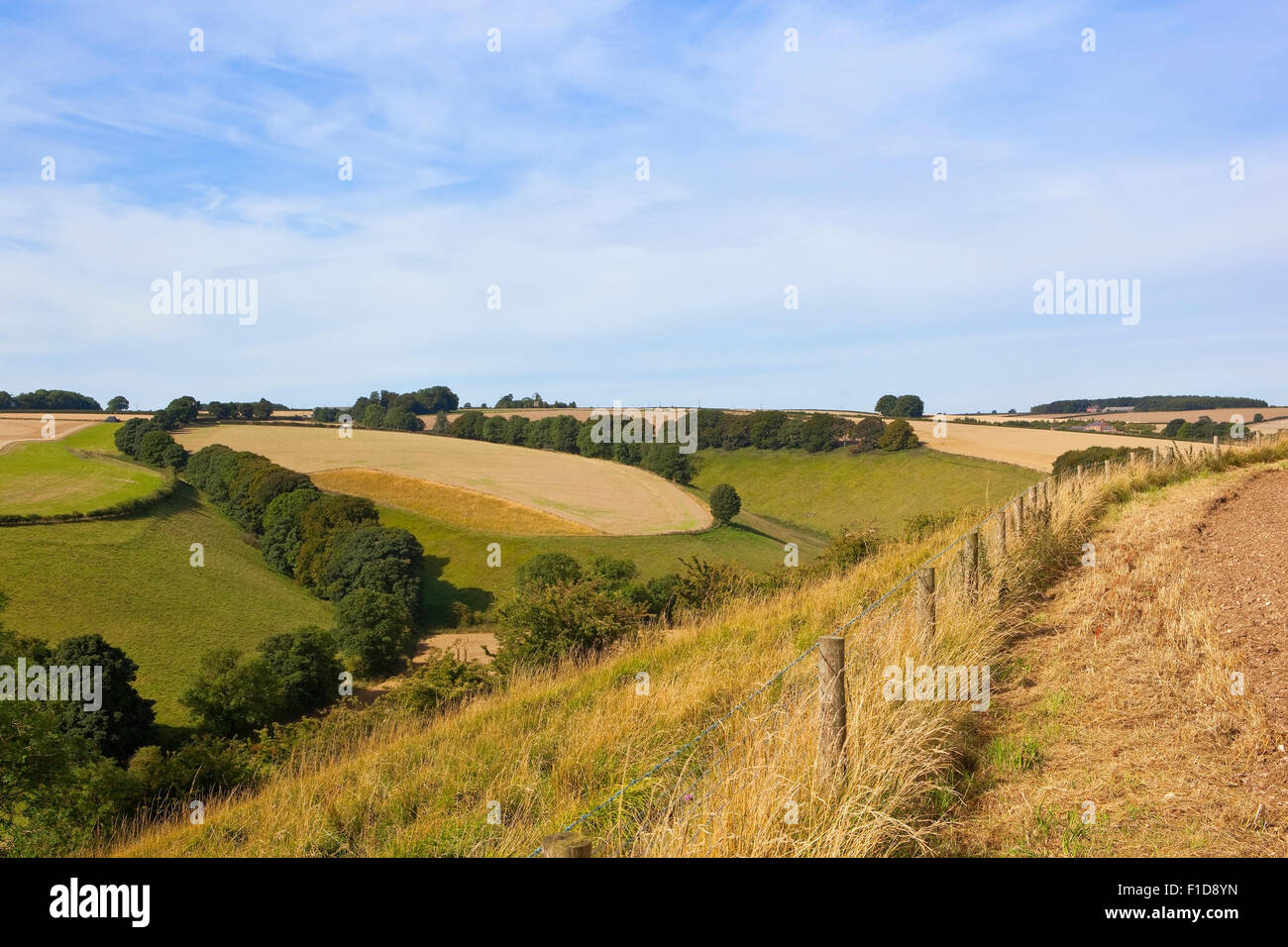 Patchwork fields in the scenic valleys and rolling hills of the ...