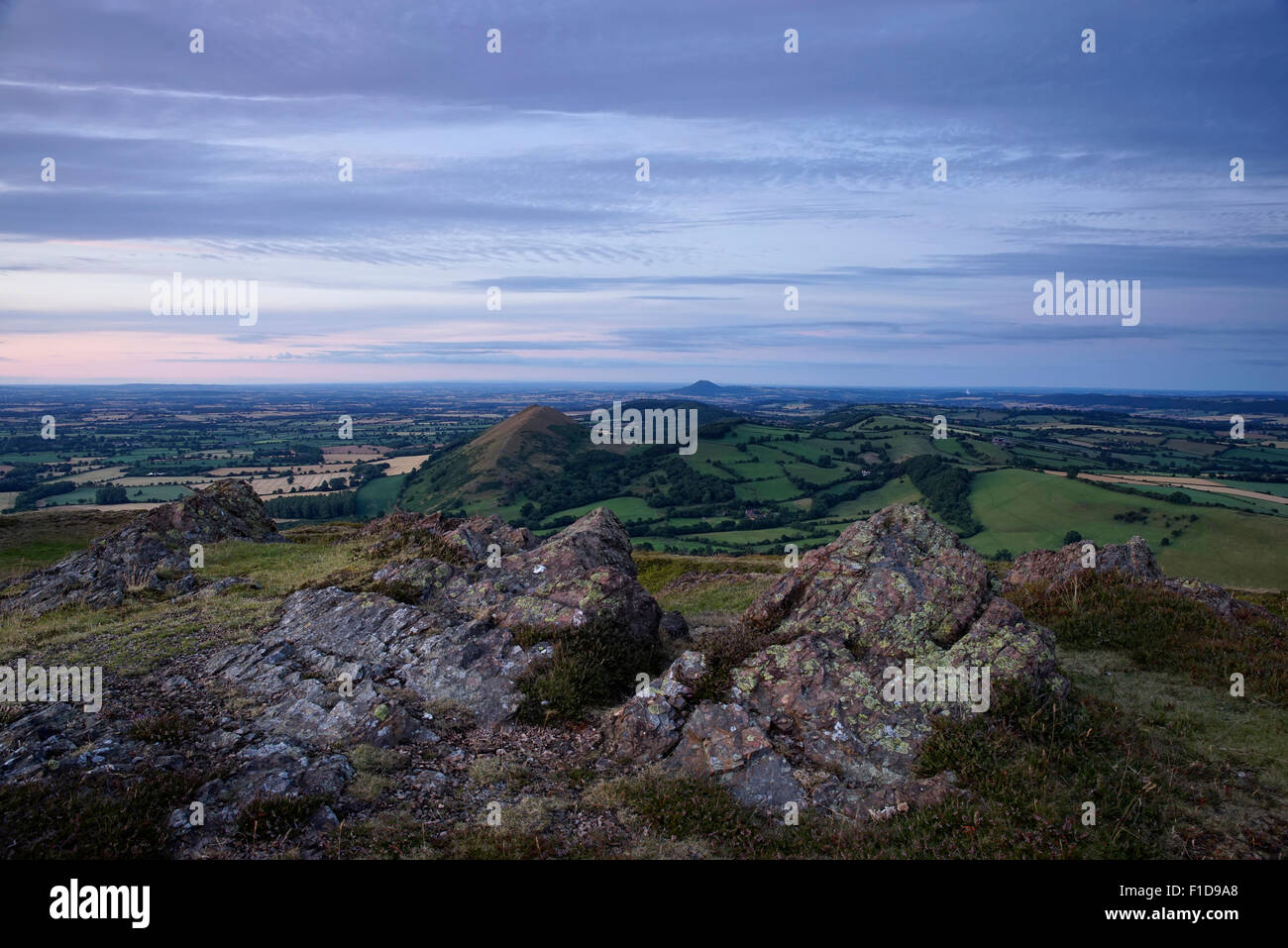 View from caer caradoc in hi-res stock photography and images - Alamy