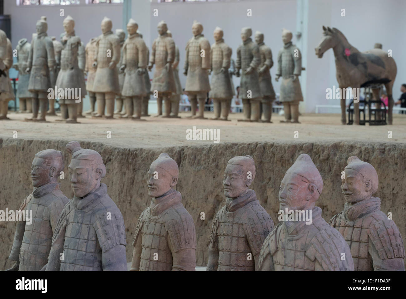 Terracotta warriors depicting the armies of Qin Shi Huang, the first ...