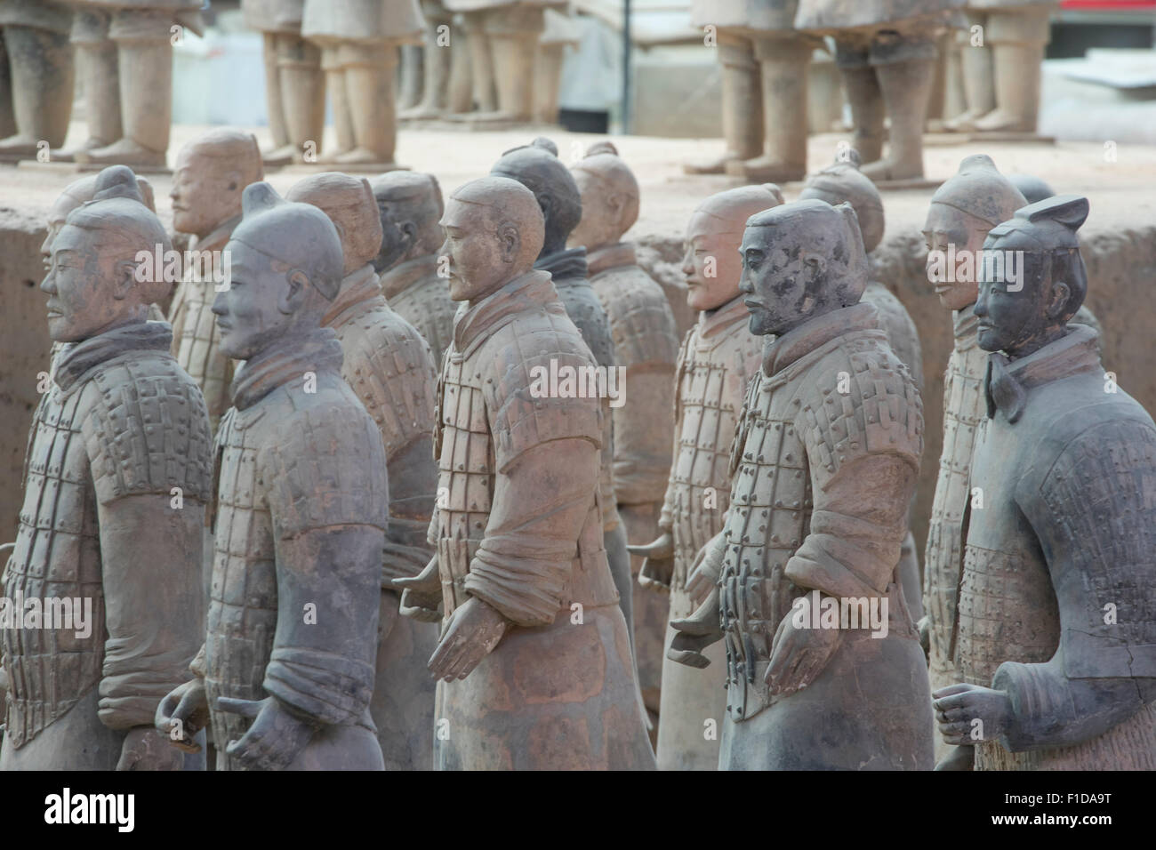 Terracotta warriors depicting the armies of Qin Shi Huang, the first ...
