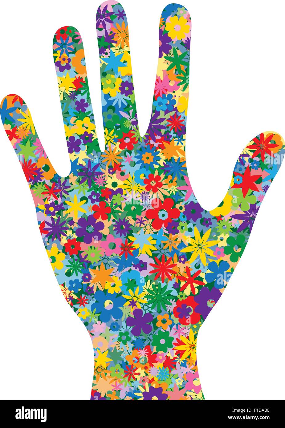 Finger flower Stock Vector Images - Alamy