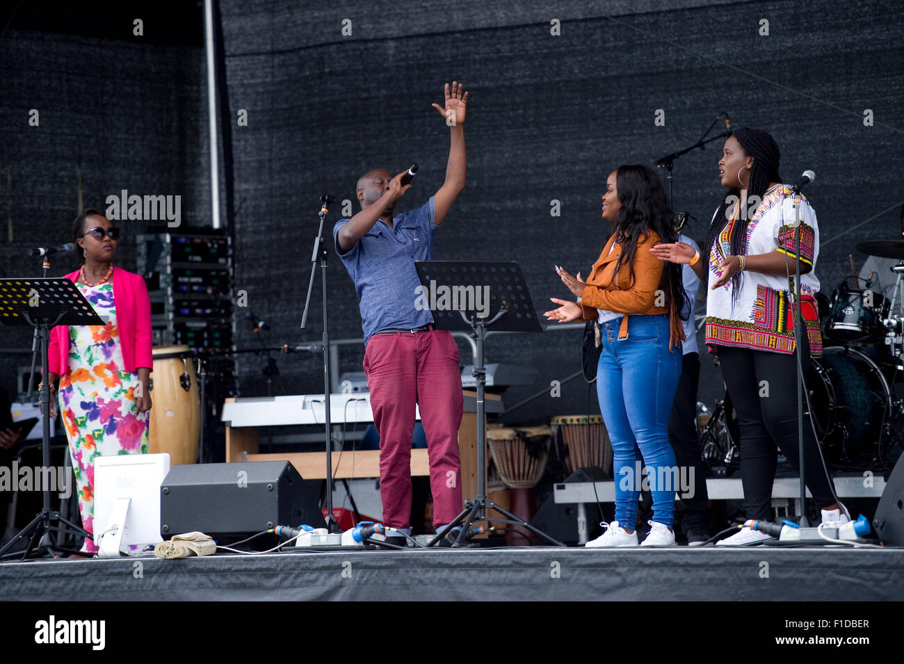 gospel singers at unity festival Stock Photo - Alamy