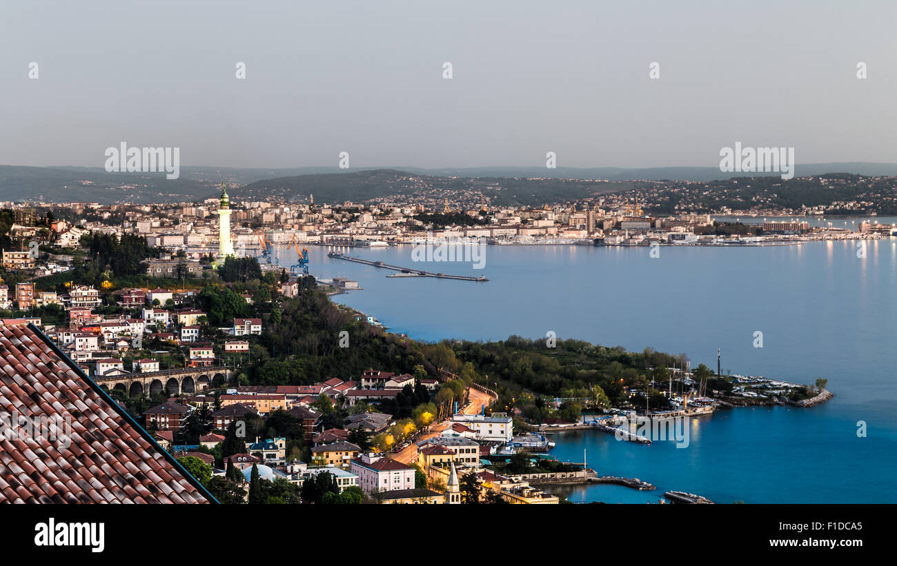 evening in the bay of Trieste Stock Photo - Alamy