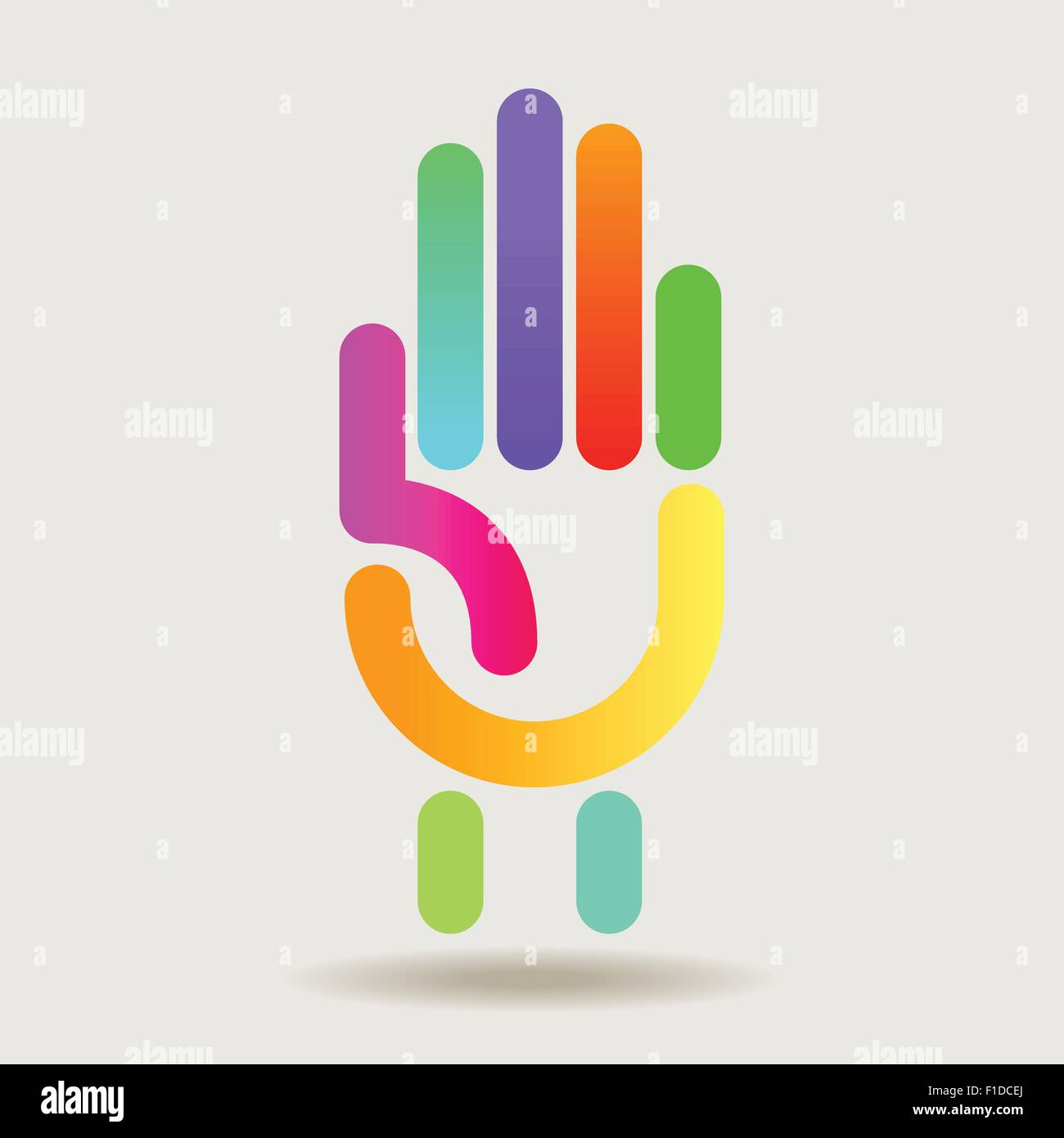 Colorful Hand graphic Stock Vector Image & Art - Alamy