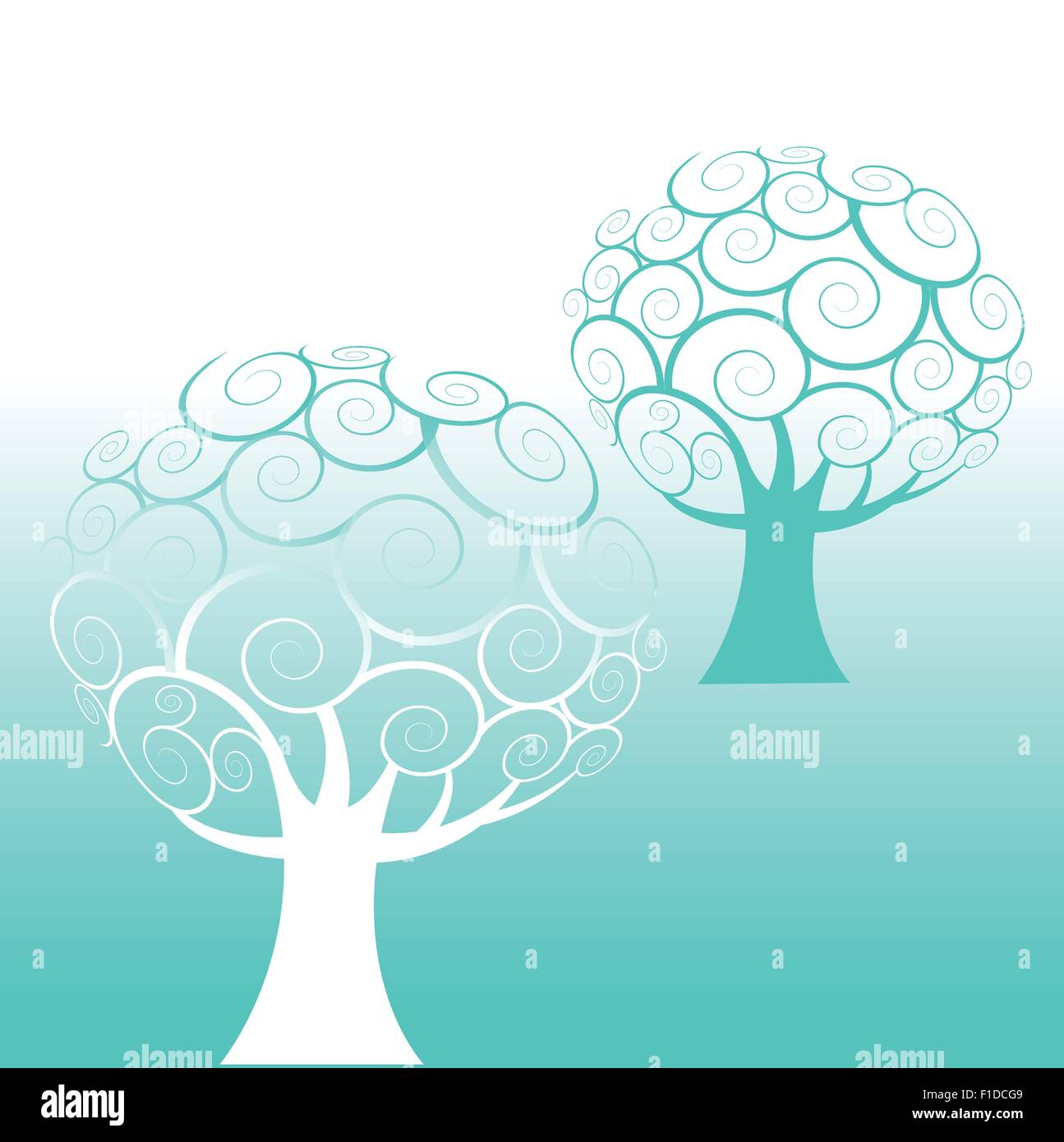 Swirl tree background Stock Vector Image & Art - Alamy