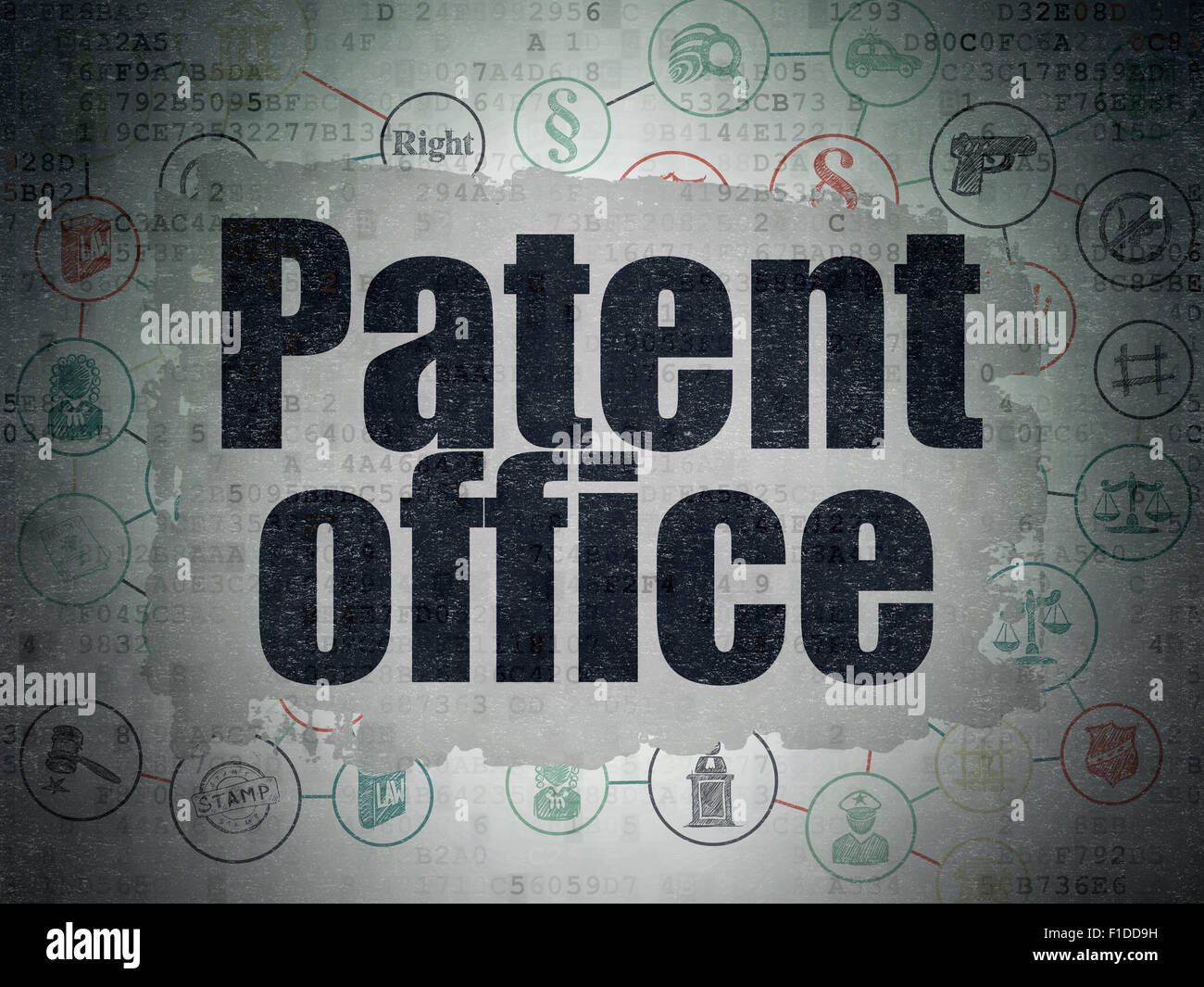 Law concept: Patent Office on Digital Paper background Stock Photo - Alamy