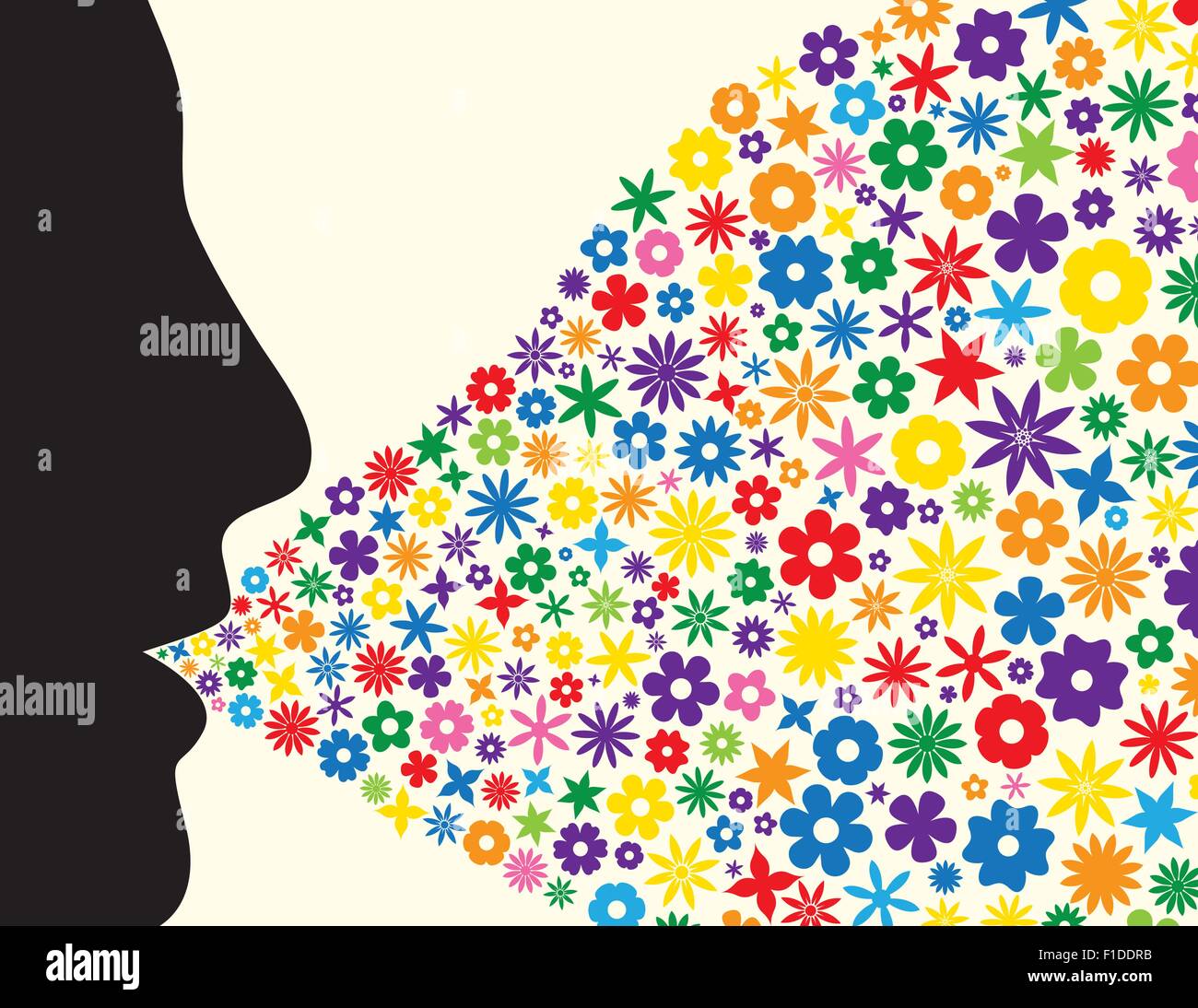 Red and blue face Stock Vector Images - Alamy