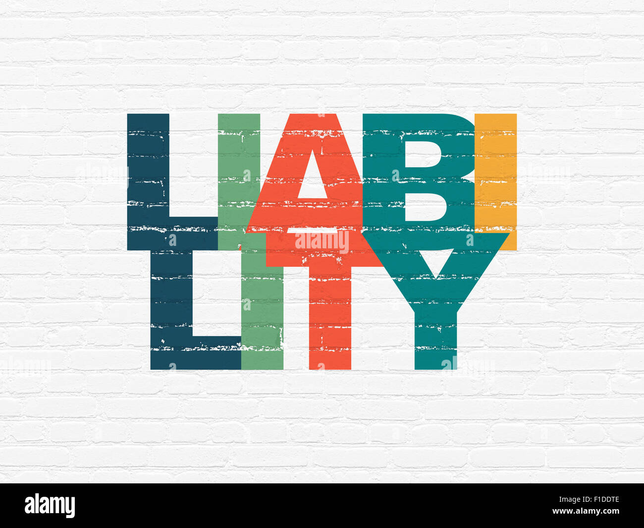 Insurance concept: Liability on wall background Stock Photo - Alamy