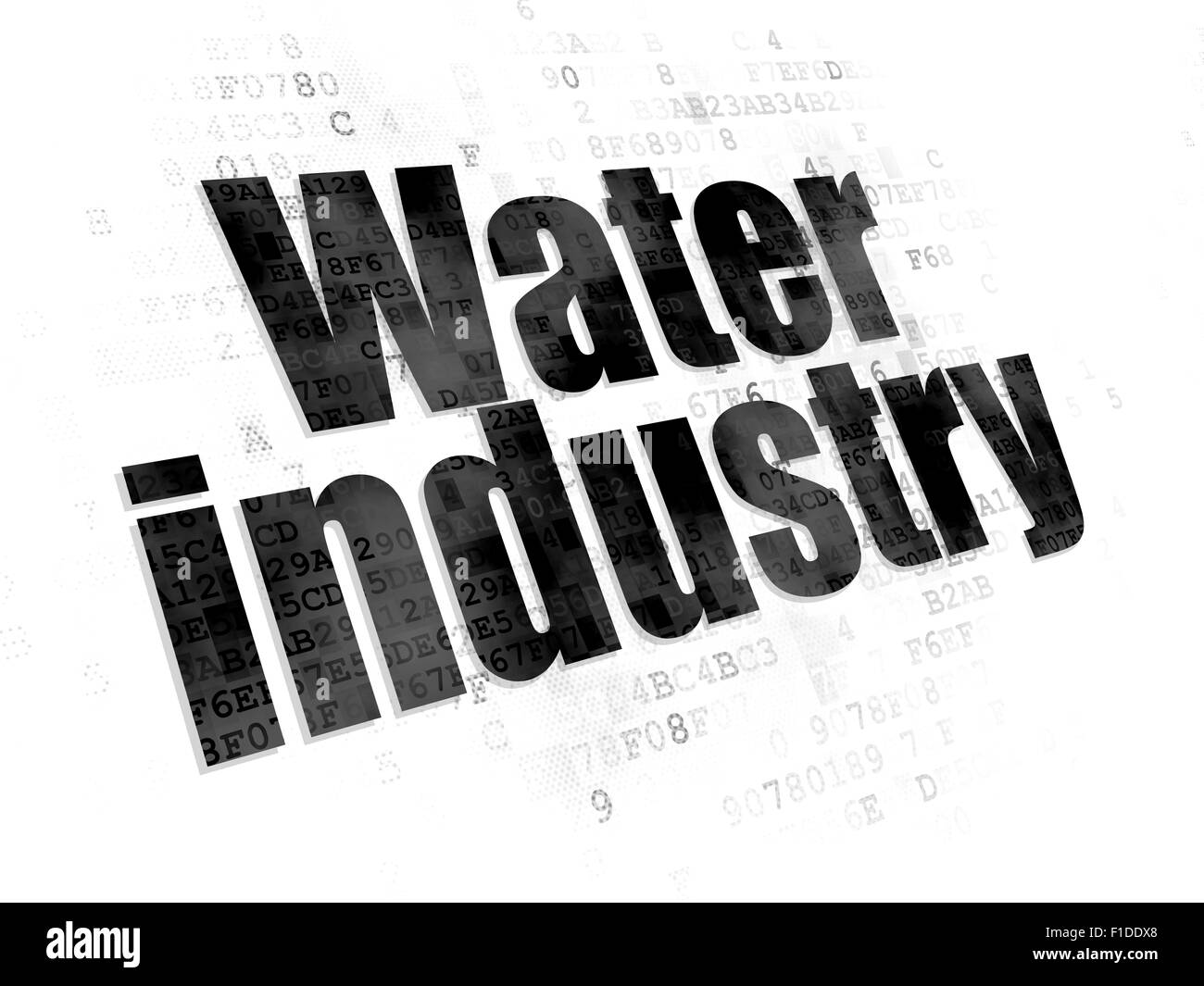 Industry concept: Water Industry on Digital background Stock Photo - Alamy