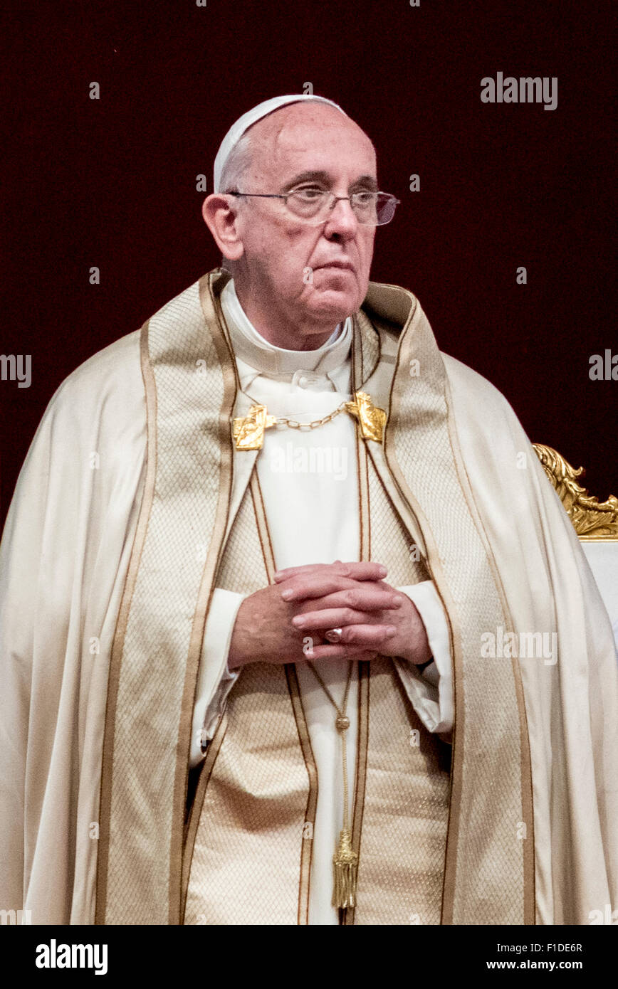 Pope Francis attends a prayer on the occasion of the World Day of the ...