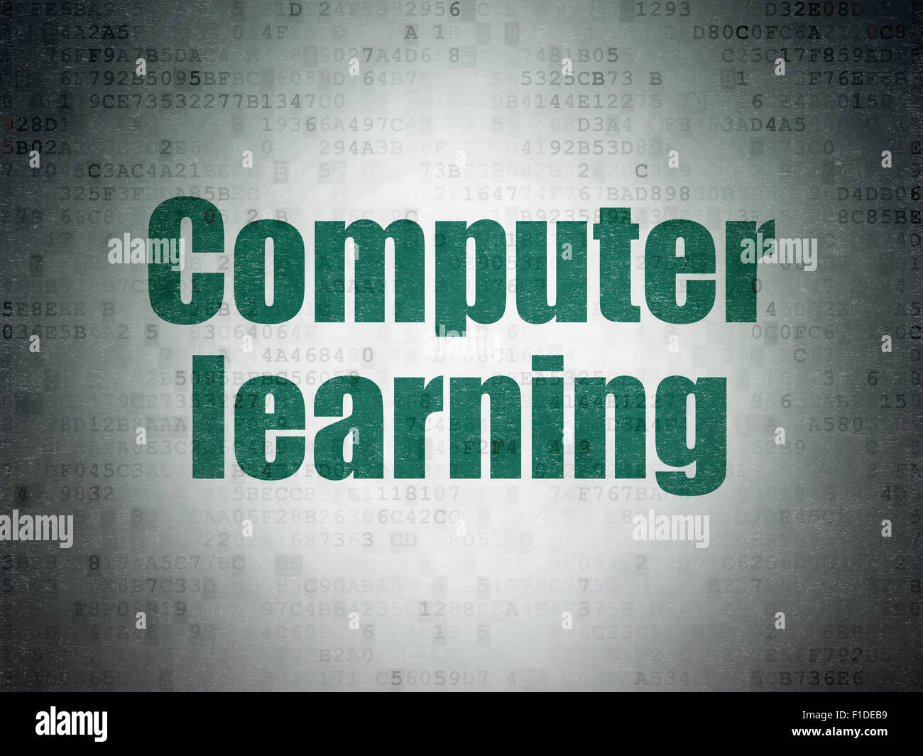 Learning concept: Computer Learning on Digital Paper background Stock ...