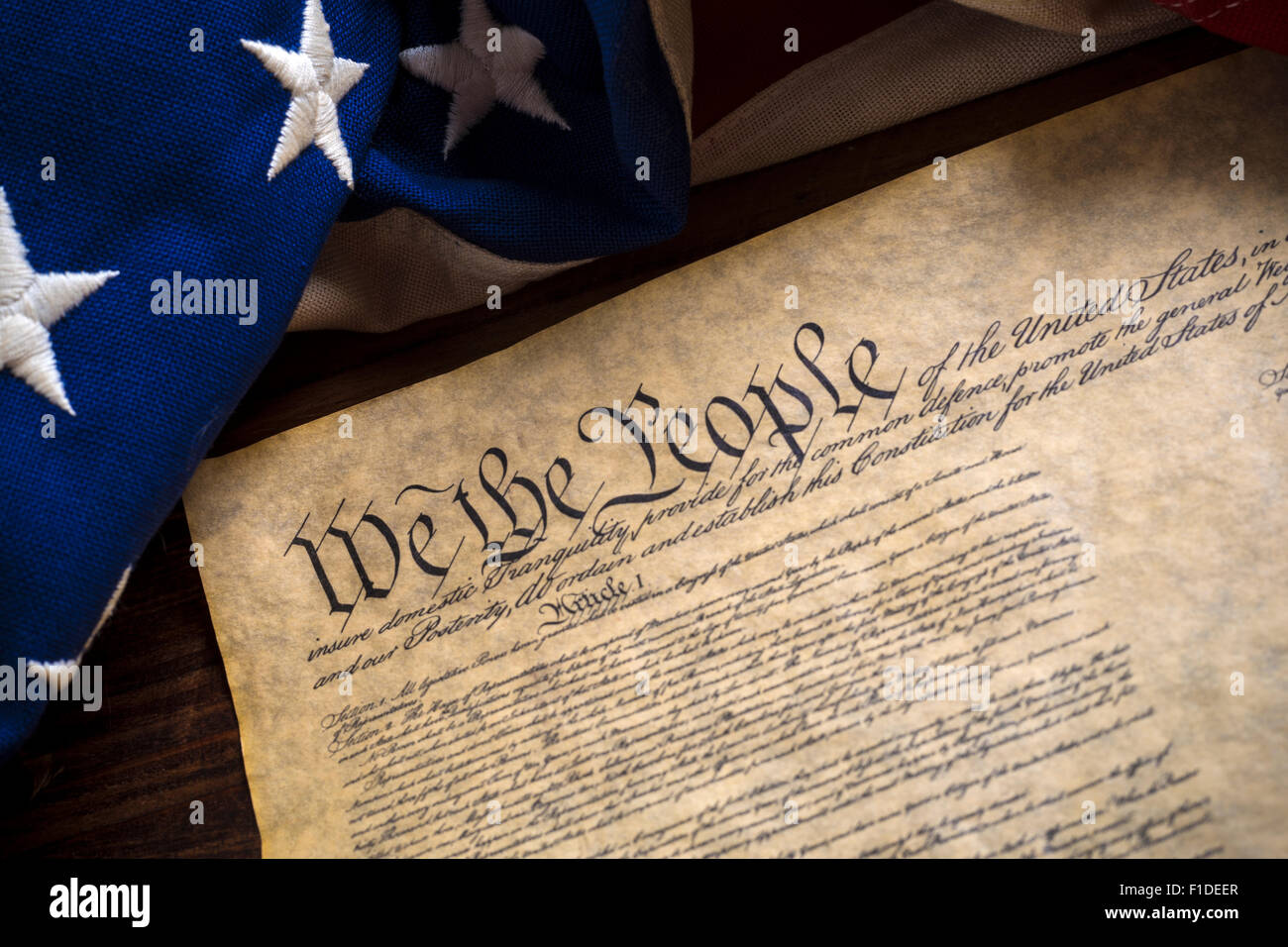 American flag constitution hi-res stock photography and images - Alamy