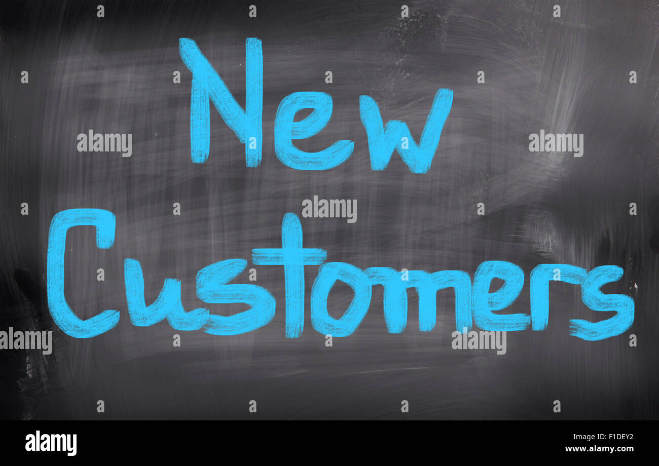 New Customers Concept Stock Photo - Alamy