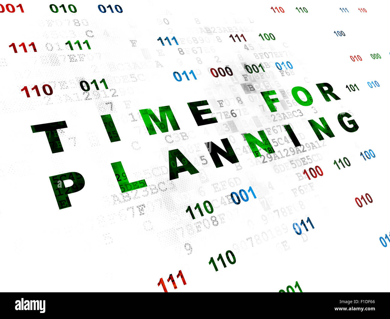 Timeline concept: Time for Planning on Digital background Stock Photo ...
