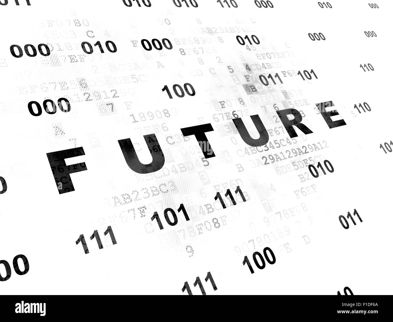 Time concept: Future on Digital background Stock Photo - Alamy