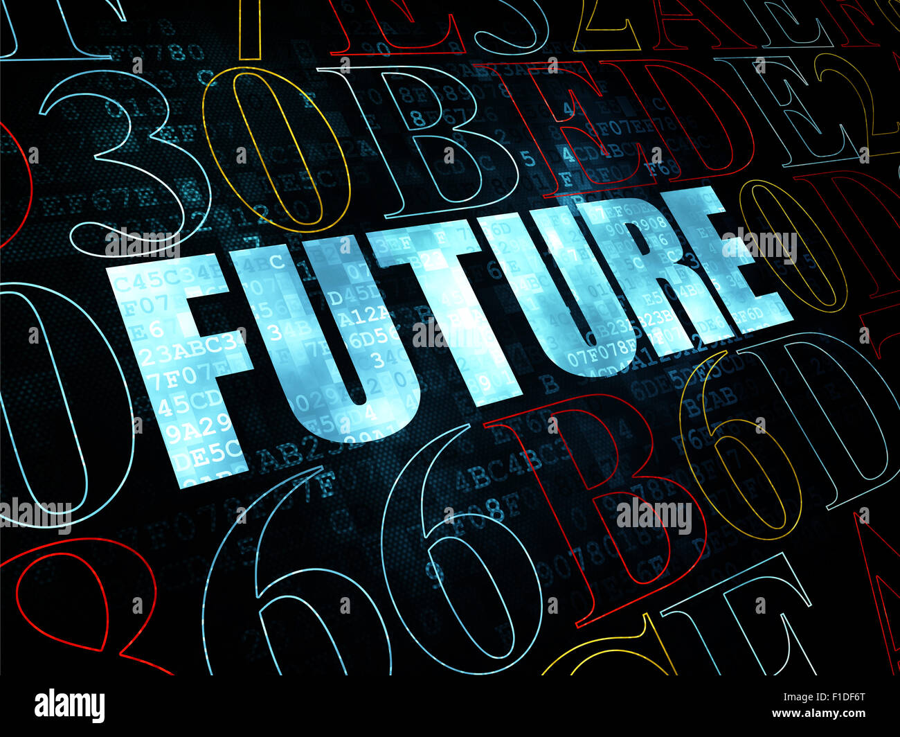 Timeline concept: Future on Digital background Stock Photo - Alamy