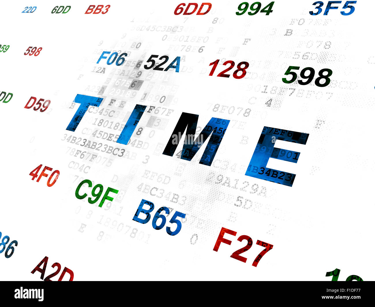 Timeline concept: Time on Digital background Stock Photo - Alamy