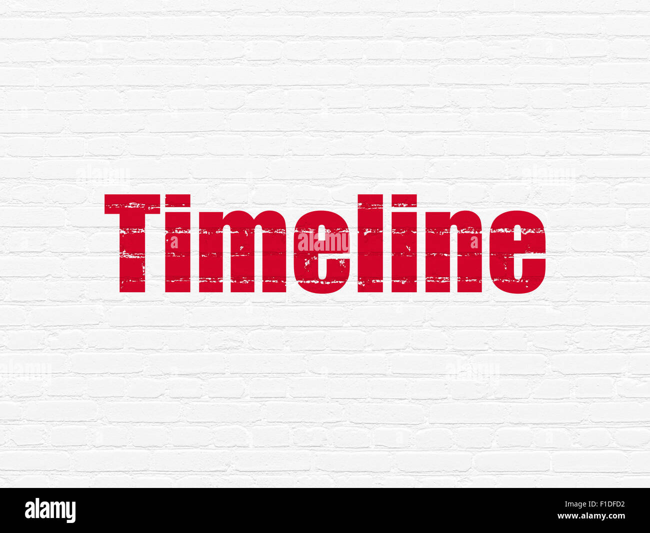 Timeline concept: Timeline on wall background Stock Photo - Alamy