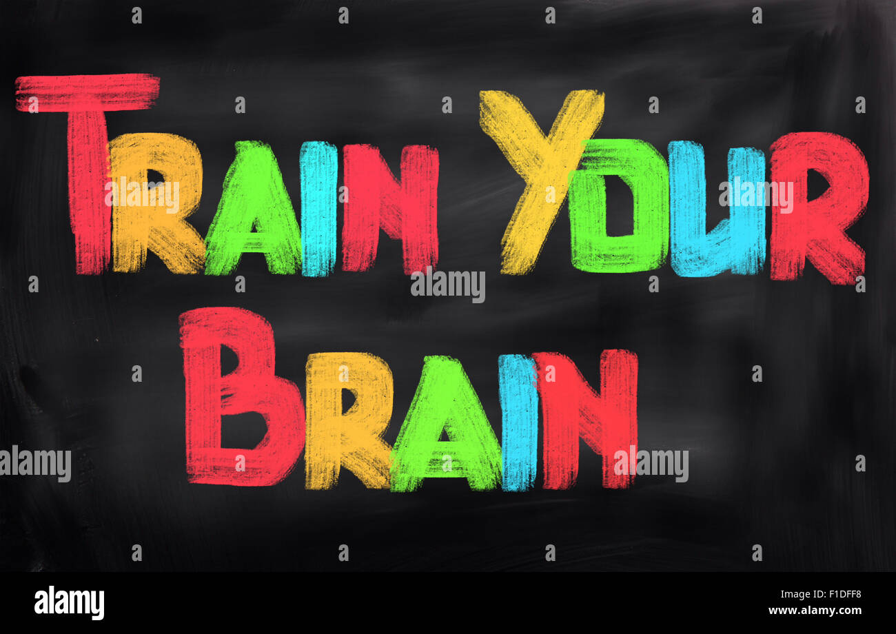 Train Your Brain Concept Stock Photo - Alamy