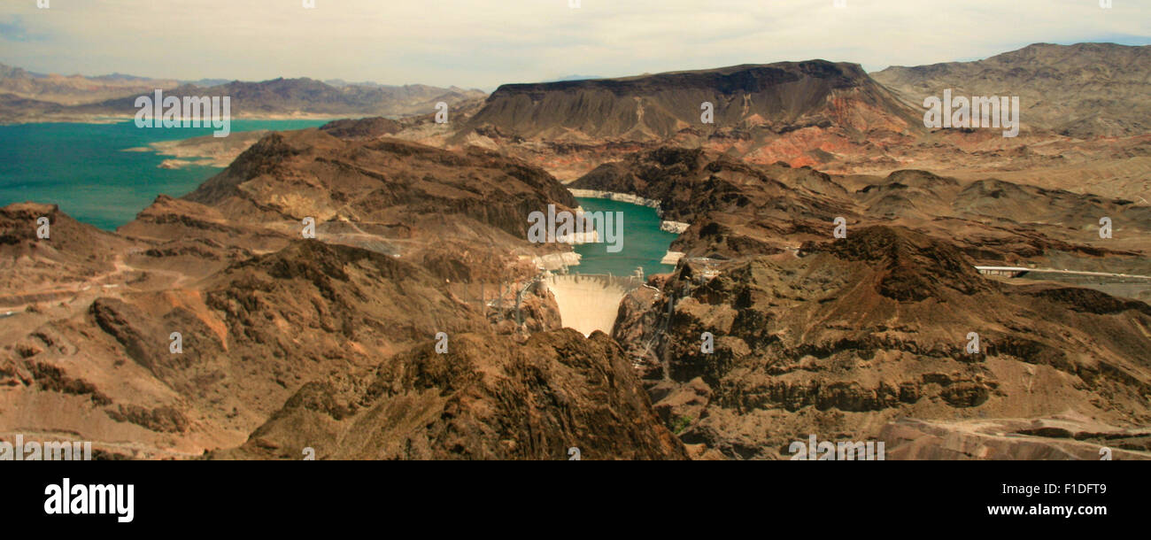 Aerial view of a Hoover Dam, Arizona Nevada Border, USA Stock Photo - Alamy