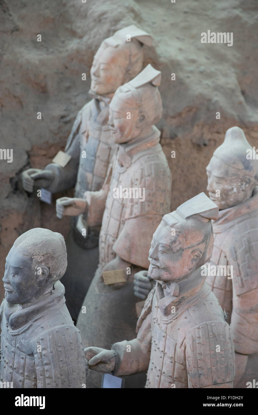 Terracotta warriors depicting the armies of Qin Shi Huang, the first ...