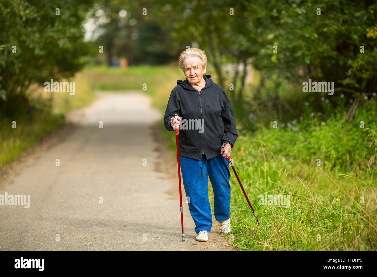 Elderly person walking stick hi-res stock photography and images - Alamy