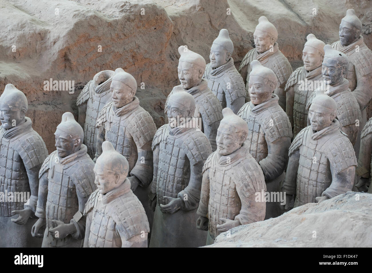 Terracotta warriors depicting the armies of Qin Shi Huang, the first ...